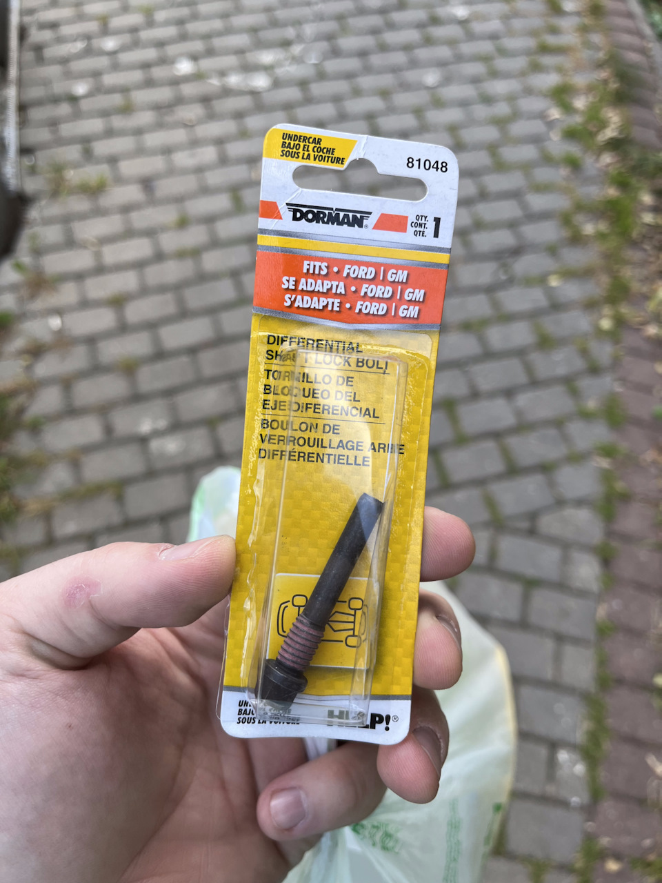 81048 Болт блокировки вала дифференциала DORMAN | Запчасти на DRIVE2