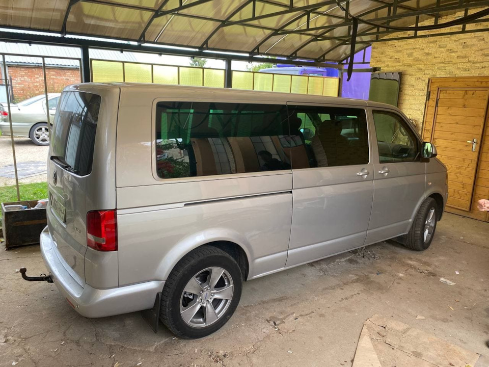 Новые диски, переварка порога и покраска — Volkswagen Multivan (T5), 2 ...
