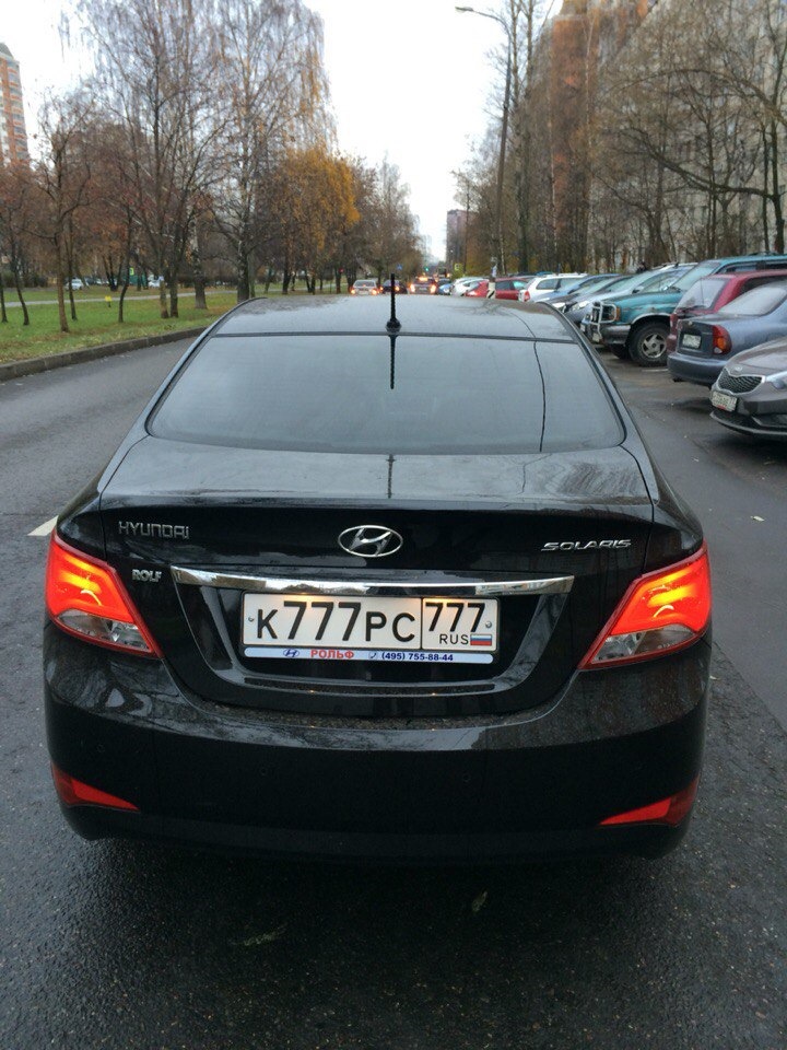 Тонировка — Hyundai Solaris (1G), 1,6 л, 2015 года | стайлинг | DRIVE2