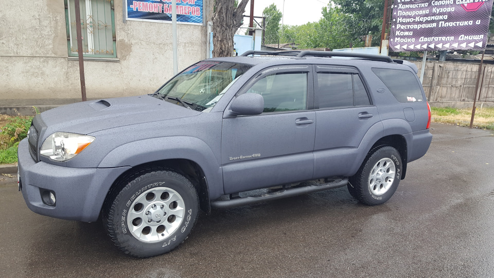 Line-X готов! — Toyota 4Runner (IV) (215), 4 л, 2006 года | стайлинг ...