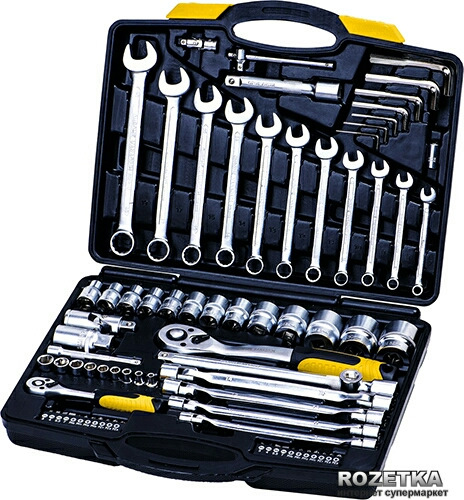 Набор ключей и насадок торцевых Mastertool 1/4" и 1/2" Cr-V 77 шт (78-5077) — DRIVE2