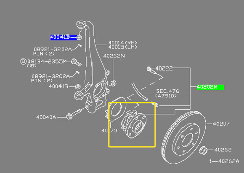 081B42355M Задний болт ступицы G NISSAN INFINITI | Запчасти на DRIVE2