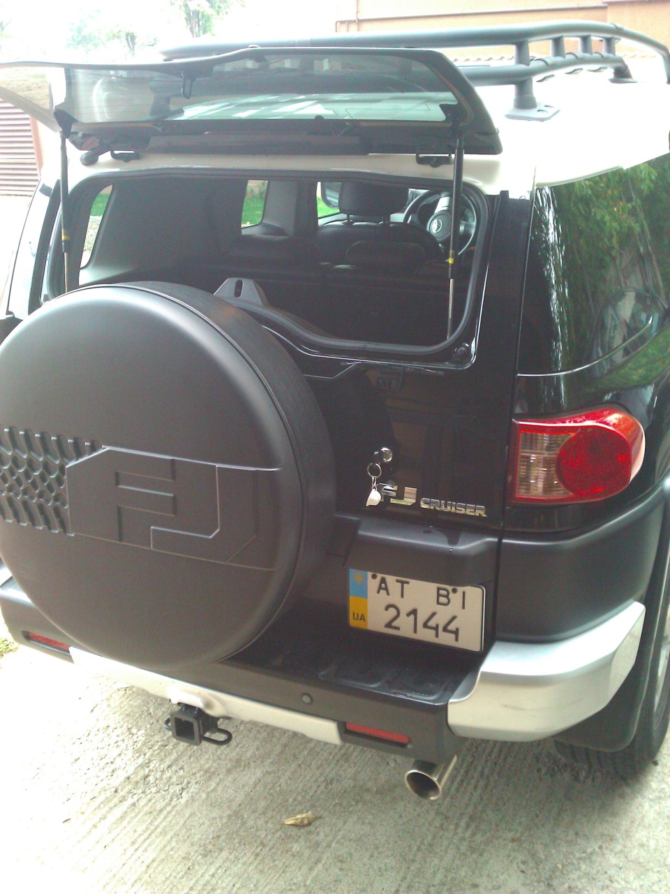 Проявитель для чехла запаски — Toyota FJ Cruiser, 4 л, 2008 года ...