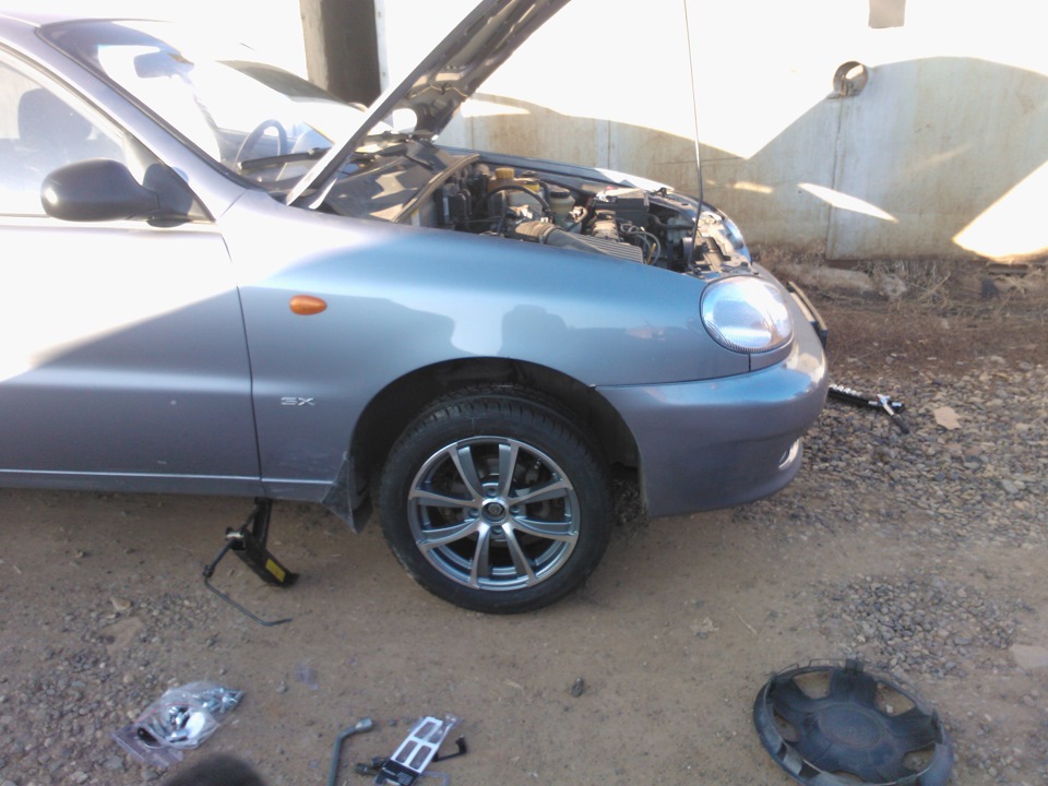 Новые диски и шины — Chevrolet Lanos, 1,5 л, 2008 года | колёсные диски ...