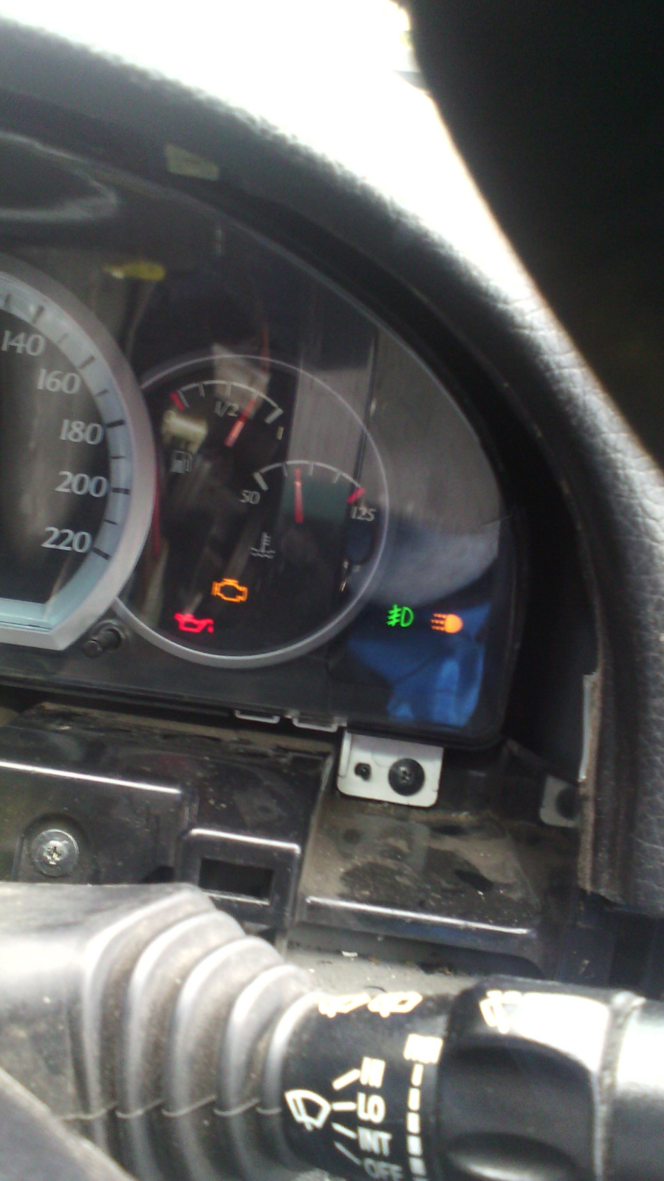 Индикатор ближнего света в приборке — Chevrolet Lacetti 5D, 1,4 л, 2007 ...