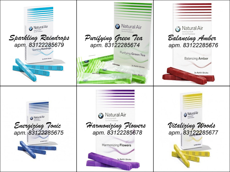 83122285678 Комплект картриджей для ароматизатора BMW | Запчасти на DRIVE2