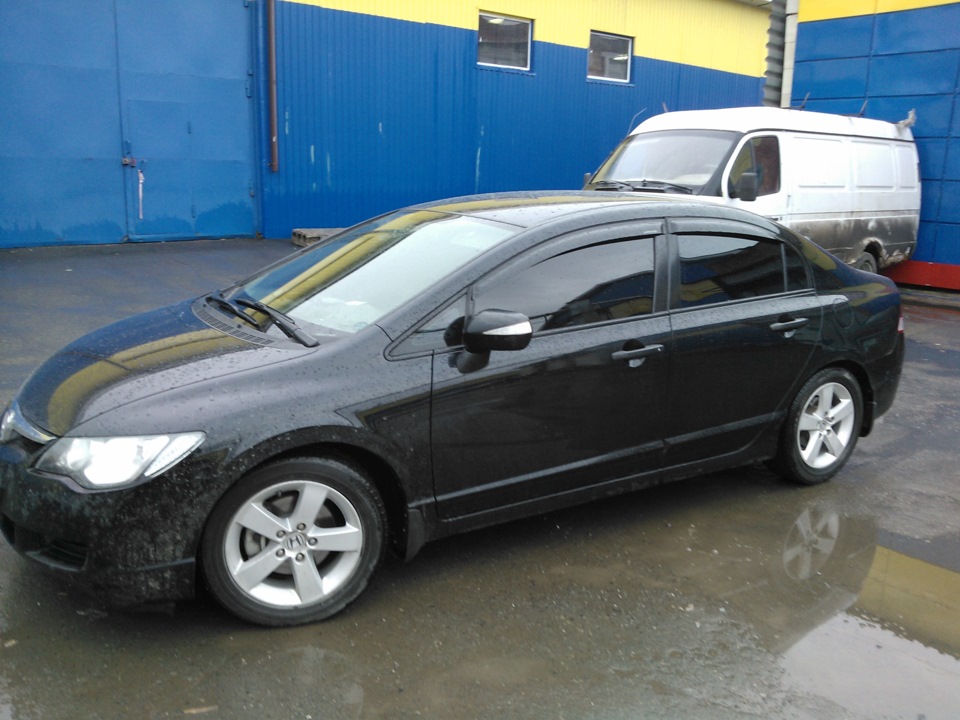 Съемная силиконовая тонировка — Honda Civic 4D (8G), 1,8 л, 2008 года ...