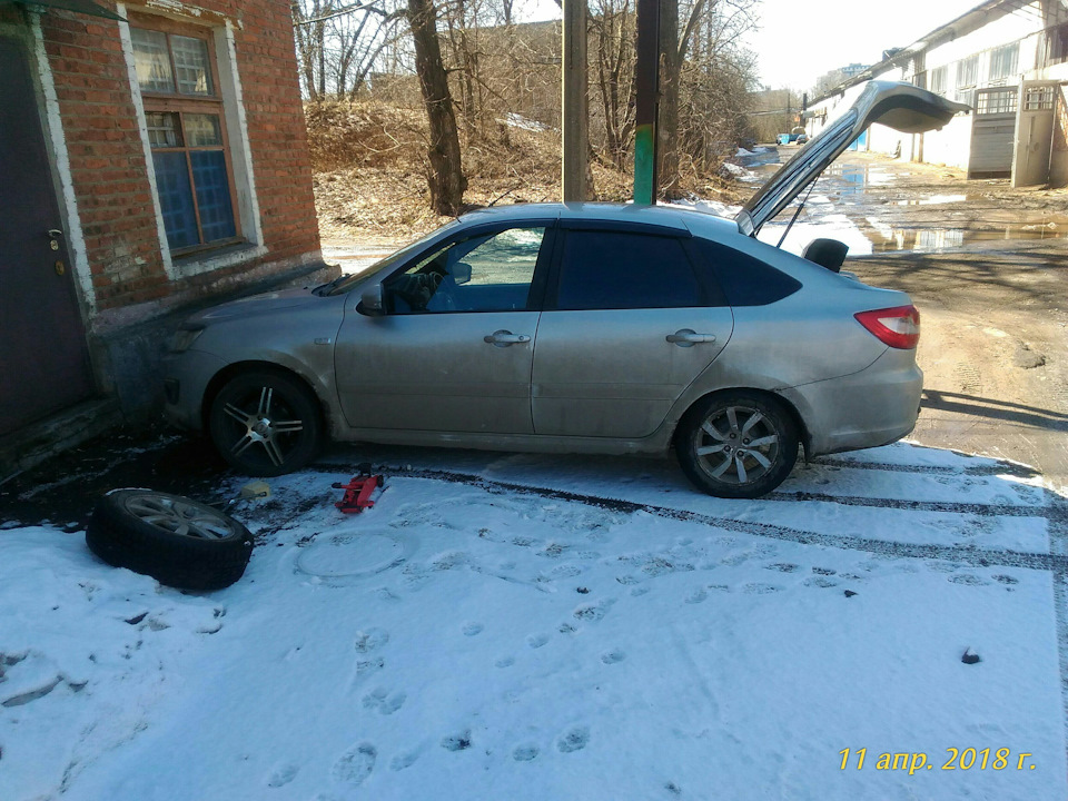 Переобувки пост. +нашел причину стука — Lada Гранта Лифтбек (1G), 1,6 л ...
