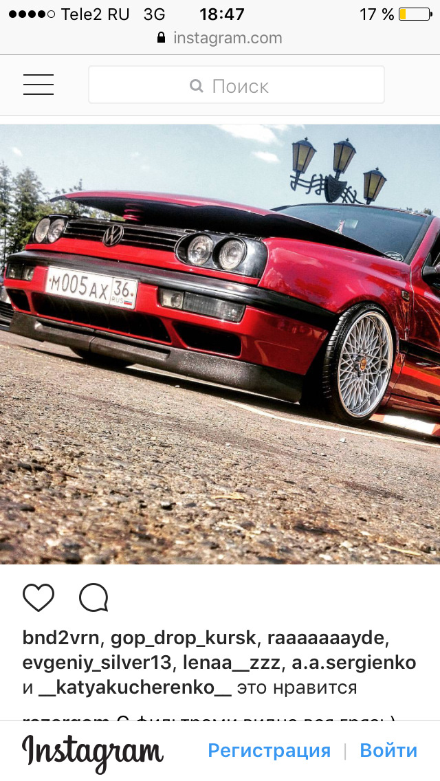 SSR FORMULA MESH R17 — Volkswagen Golf GTI Mk3, 2,8 л, 1995 года ...