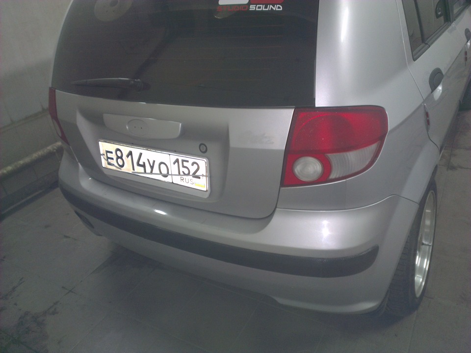 Декарбонизация внешнего вида. Крышка багажника. — Hyundai Getz, 1,6 л ...