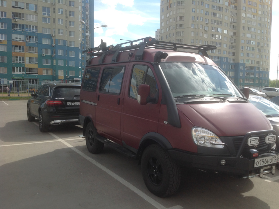 Таки поменял багажник на крыше))) — ГАЗ Соболь 4х4, 2,8 л, 2016 года ...