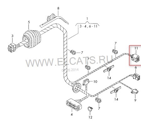 1J0973713 Корпус плоского разъема VAG | Запчасти на DRIVE2