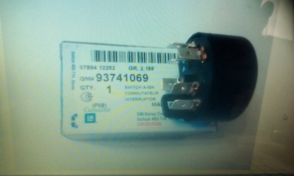 93741069 Выключатель зажигания GM | Запчасти на DRIVE2