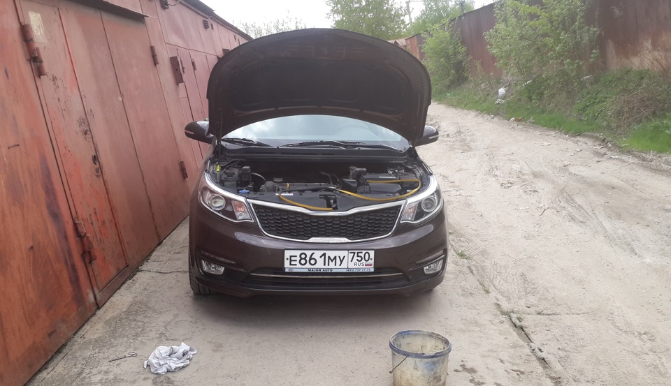 Д-образный профиль, как защита моторного отсека от грязи — KIA Rio (3G ...