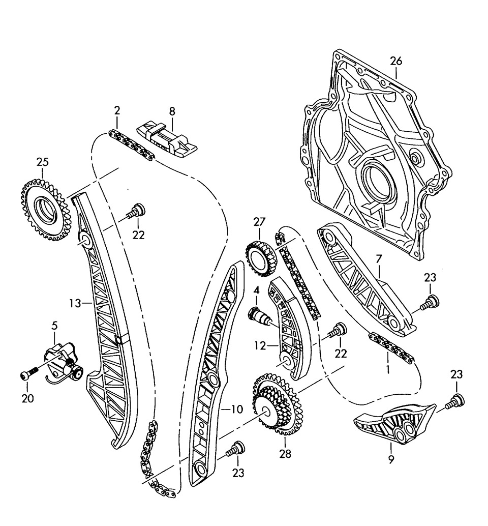 Скованные одной цепью…ГРМ audi A4 B8 — Audi A4 (B8), 1,8 л, 2009 года ...
