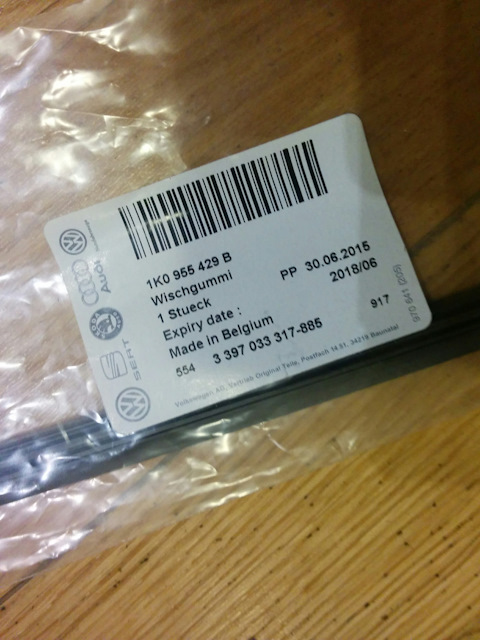 1K0955429B Резинки стеклоочистителя VAG | Запчасти на DRIVE2