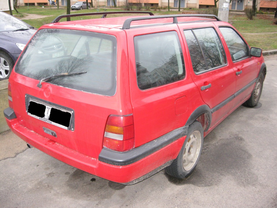 после покраски и замены стекла — Volkswagen Golf Variant (Mk3), 1,9 л ...