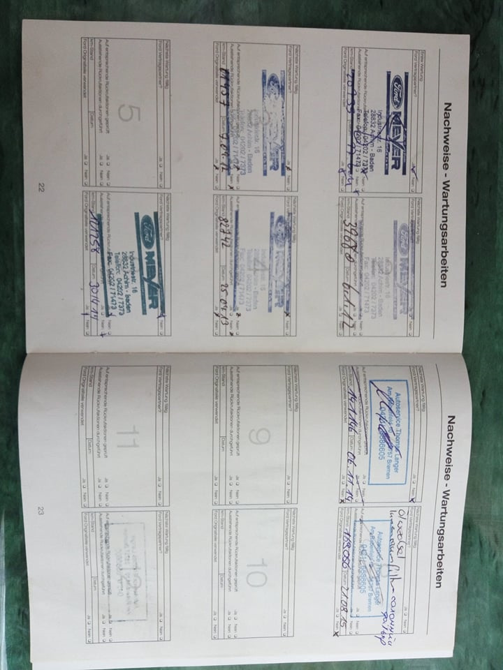 Сервисная книга Ford — Ford Focus II Wagon, 1,6 л, 2010 года ...