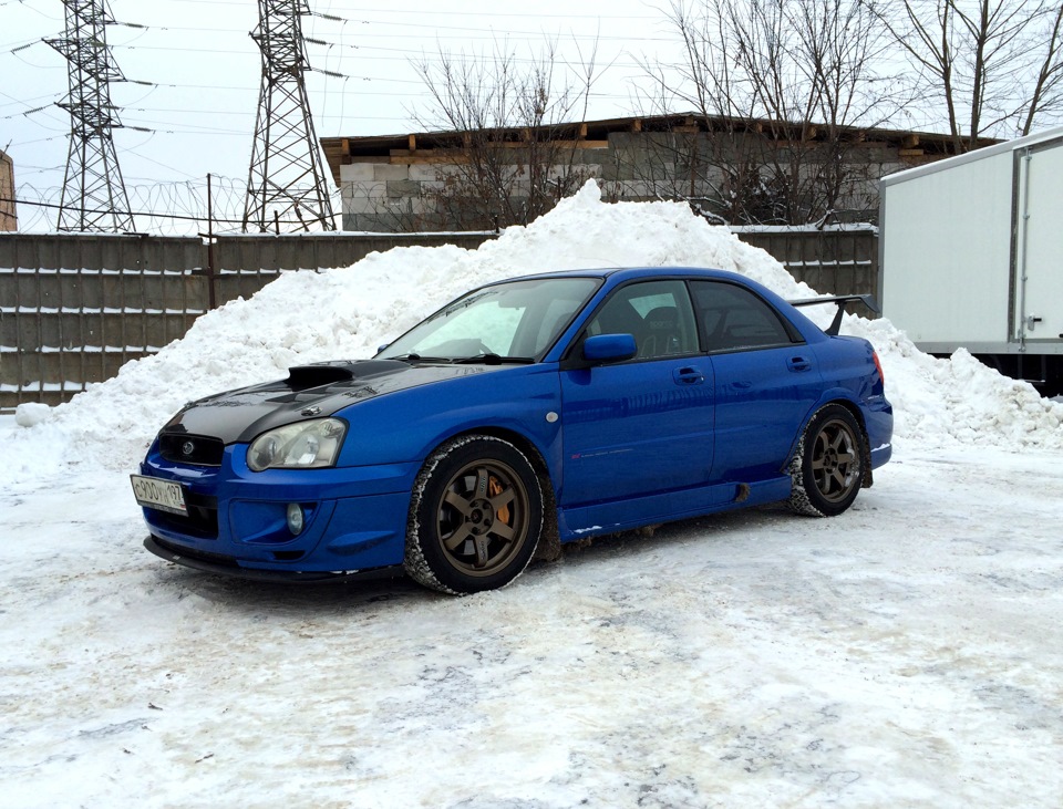 Пара фот на зимних колесах ツ — Subaru Impreza WRX STI (GD), 2 л, 2005 ...