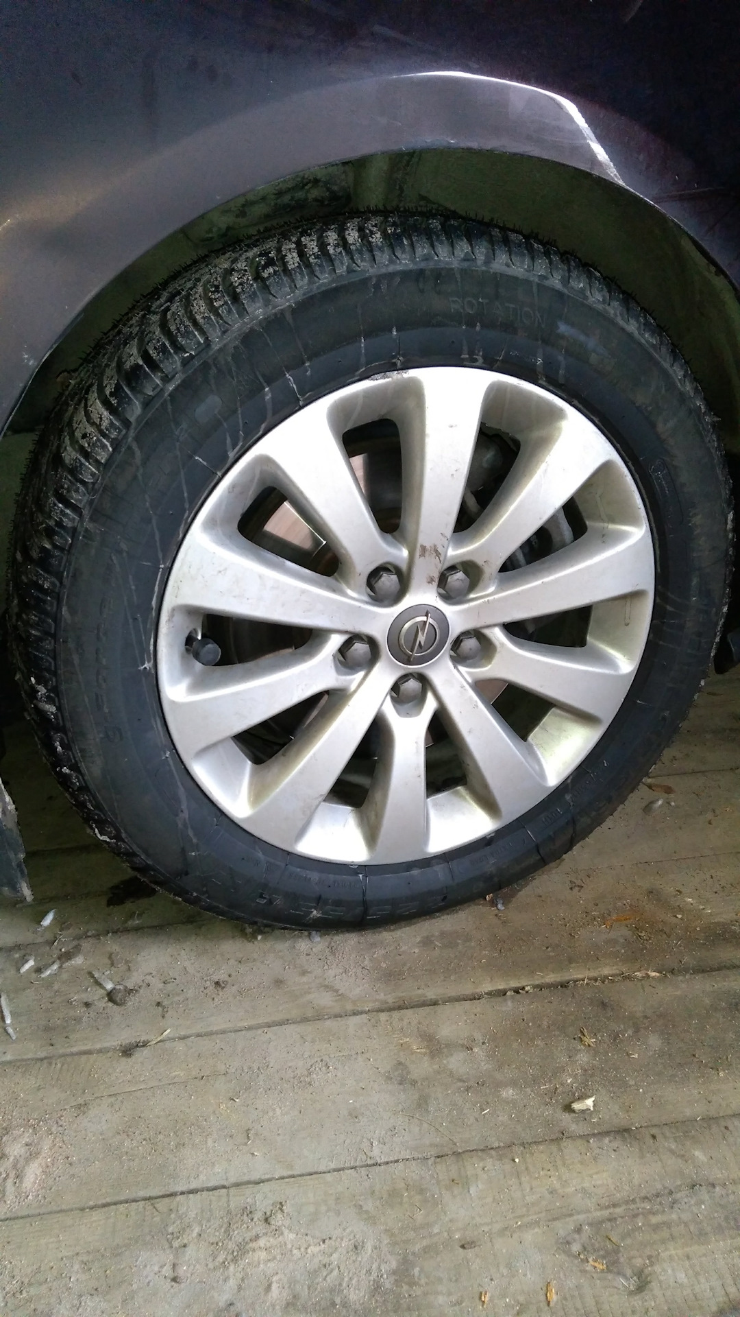 Зимние шины — Opel Zafira Tourer, 2 л, 2013 года | шины | DRIVE2