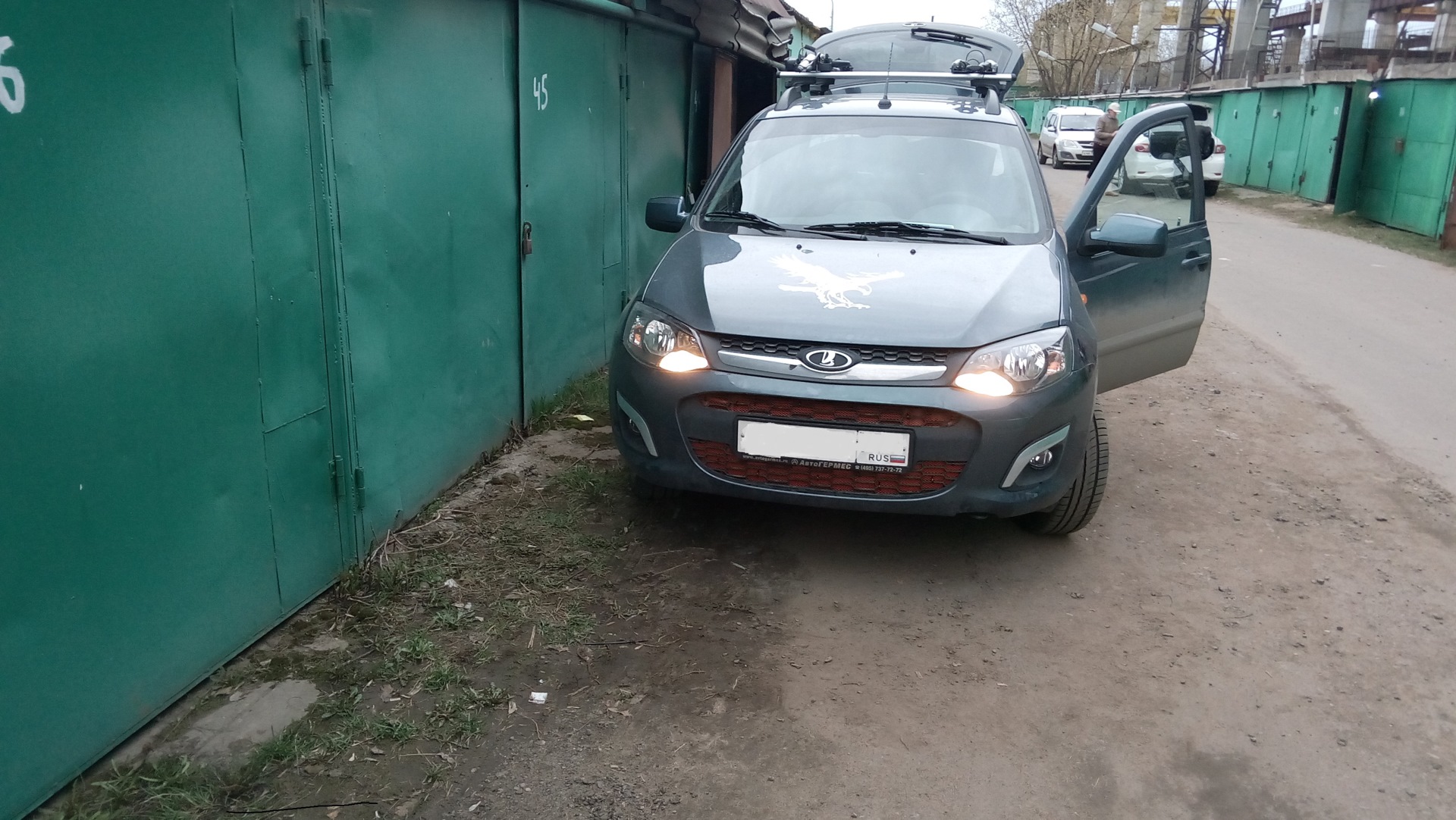 Сетка защиты радиатора. — Lada Калина Универсал (2G), 1,6 л, 2015 года | стайлинг | DRIVE2