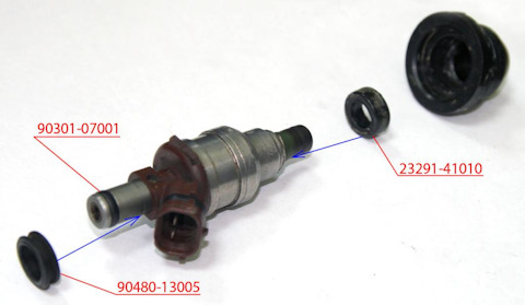 9030107001 Кольцо уплотнительное топливной форсунки верхнее TOYOTA ...