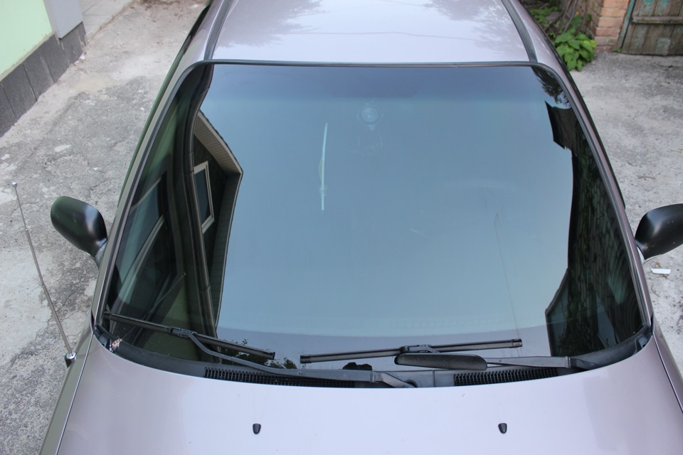 Тонировка лобового стекла 35 — Hyundai Accent (1G), 1,3 л, 1995 года ...