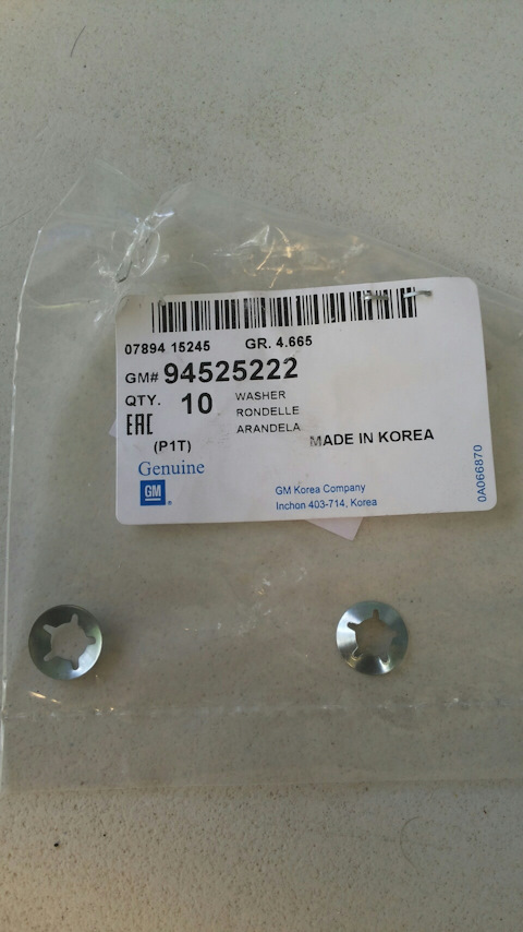 94525222 Шайба фиксатора пружины задних барабанных колодок / Chevrolet ...