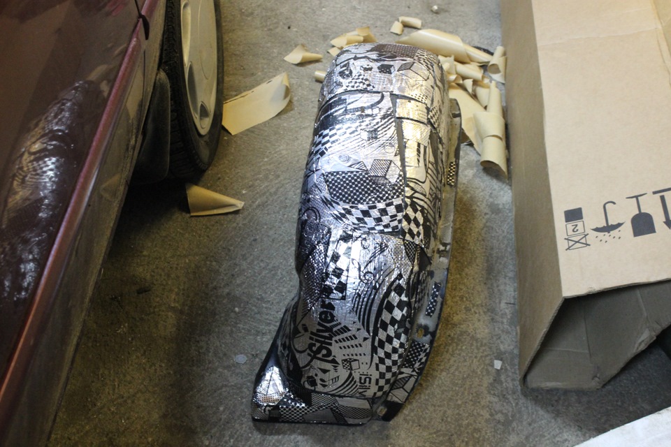 Шумоизоляция подкрылков и передних крыльев — Daewoo Nexia (N150), 1,6 л ...