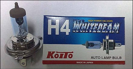 Лампы головного света KOITO H4 WhiteBeam III (3700K) — Nissan Almera I (N15), 1,6 л, 1996 года ...