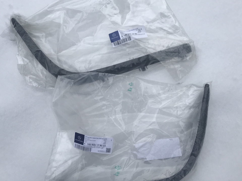 Уплотнители над фарами — Mercedes-Benz S-Class (W140), 5 л, 1997 года ...