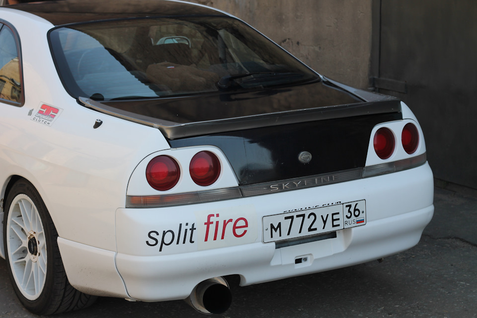 Спойлер "Drift wing" — Nissan Skyline (R33), 2,5 л, 1995 года | тюнинг ...
