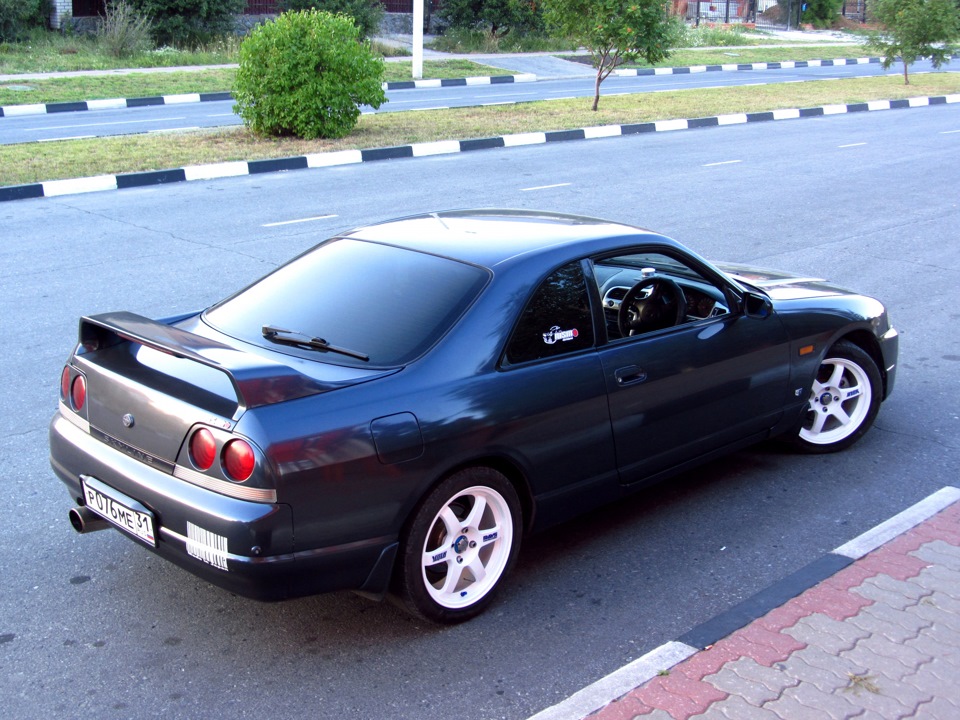 R17 RAYS Volk Racing TE37 — Nissan Skyline (R33 Series 2), 2,5 л, 1996 года | колёсные диски ...
