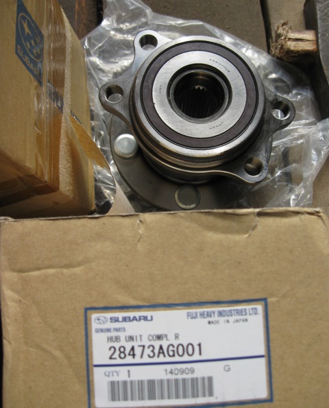 28473AG001 Ступица задняя в сборе с сенсорным кольцом ABS SUBARU ...