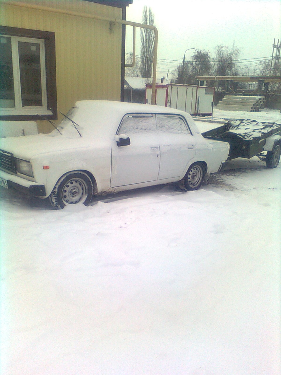 Наконец то выпал снег — Lada 21073, 1,6 л, 2008 года | фотография | DRIVE2