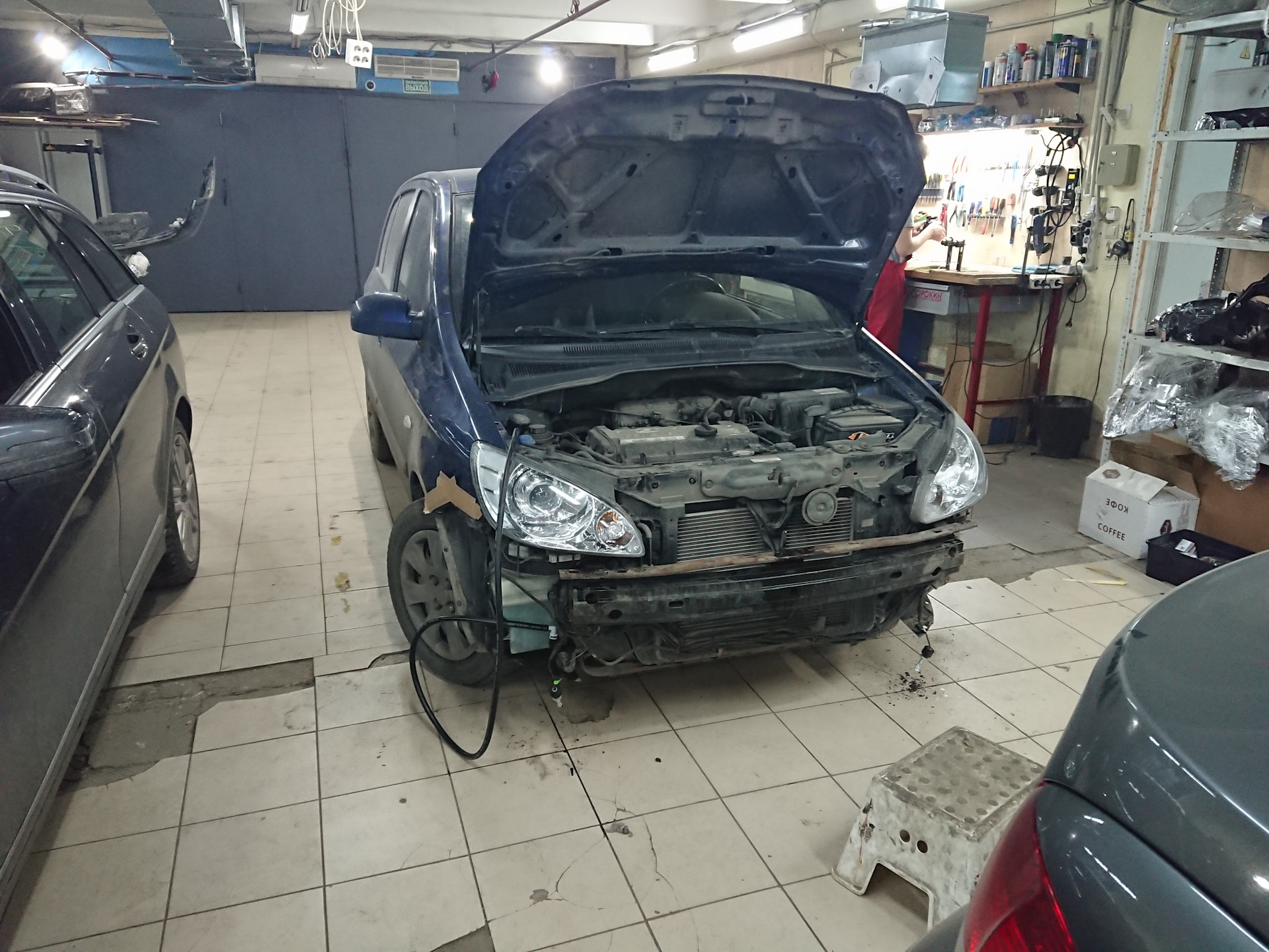 Замена планки крепления бампера. Отзыв про усилитель Polcar — Hyundai ...