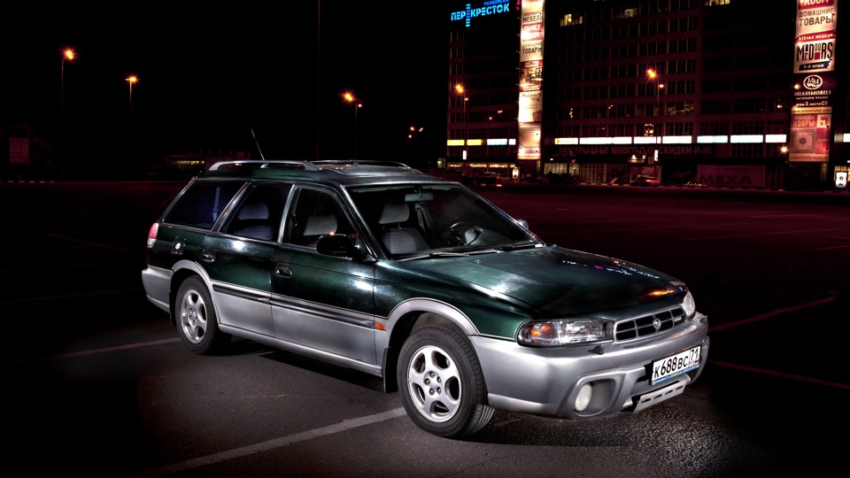 Subaru Legacy Outback (BD, BG) 2.5 бензиновый 1998 | ...и зеленый ...