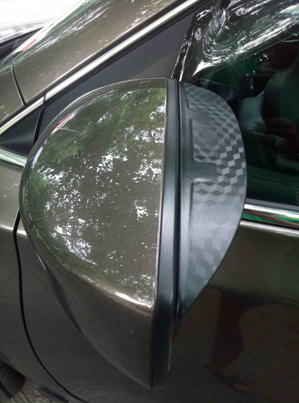 Установка козырьков на зеркала заднего вида — Nissan Sentra (B17), 1,6 ...