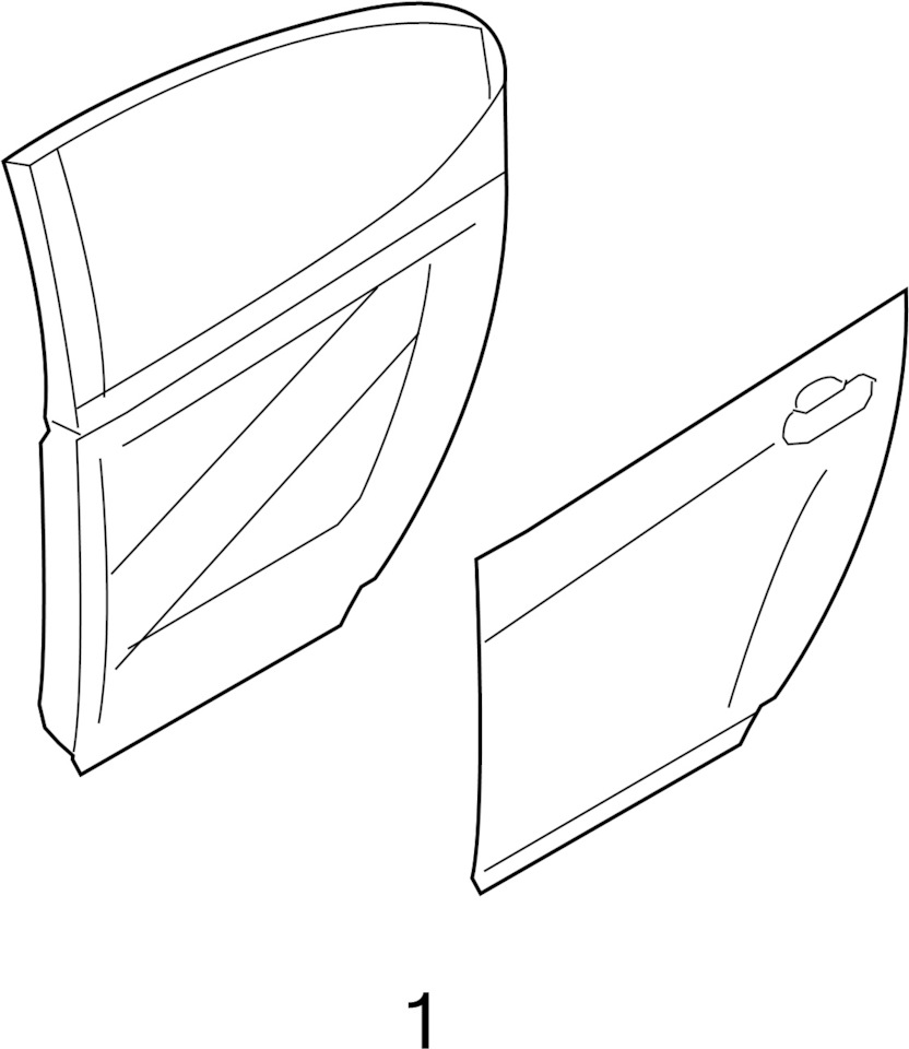 771113R001 Panel-rear DOOR OUTER, LH. PANEL-RR DR OTR LH KIA HYUNDAI ...