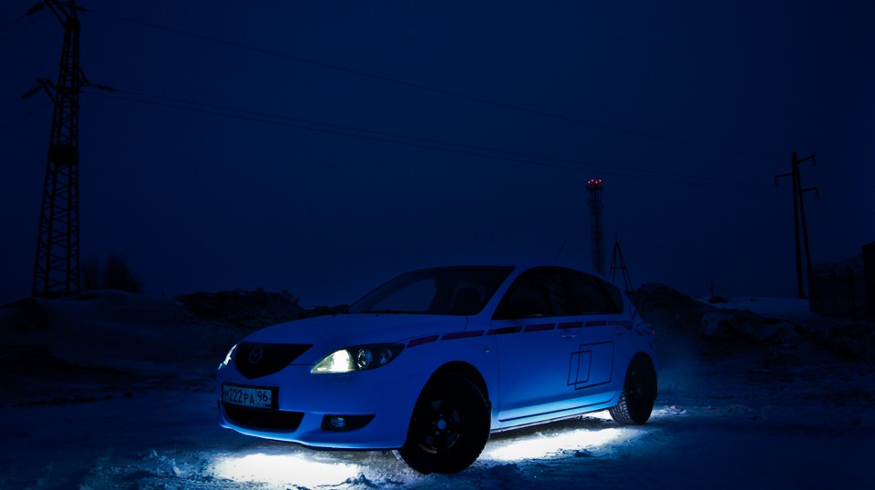 Подсветка дна! — Mazda 3 (1G) BK, 1,6 л, 2006 года | стайлинг | DRIVE2