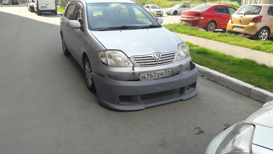 Без бампера хорошо, но с ним лучше)) — Toyota Allex, 1,5 л, 2001 года ...