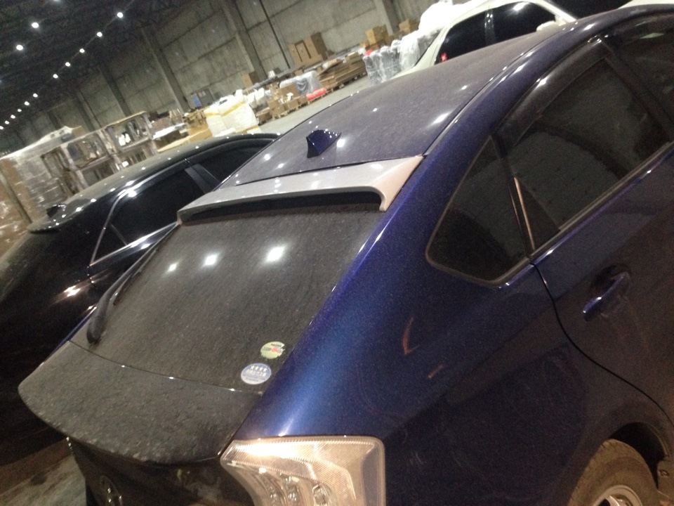 Козырек на багажник KENstyle — Toyota Prius (30), 1,8 л, 2010 года ...