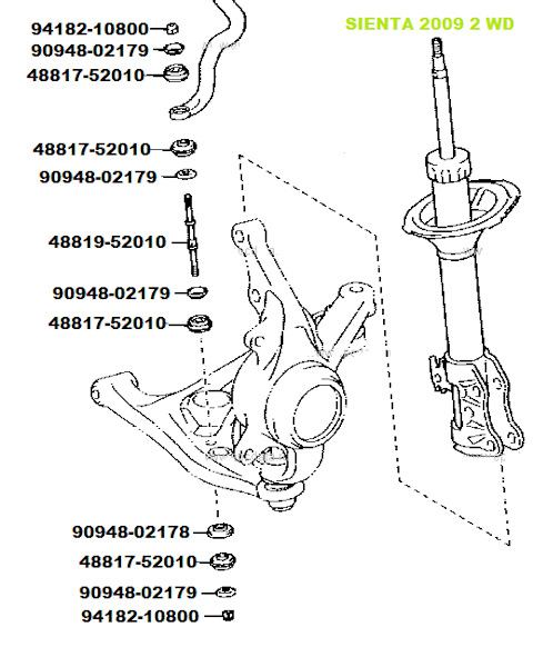 4881952010 Тяга / стойка, стабилизатор TOYOTA LEXUS | Запчасти на DRIVE2