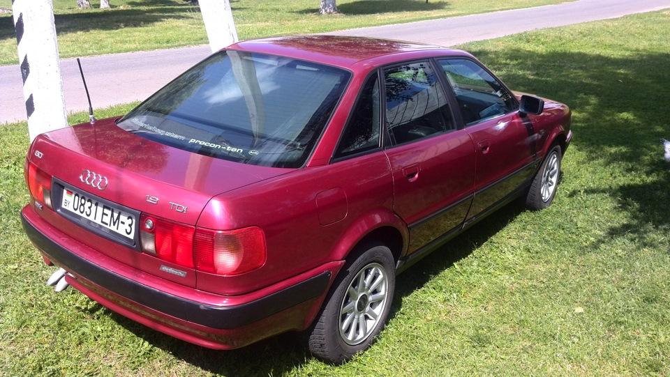 поездка на дачу мойка авто — Audi 80 B4 1 9 л 1994 года