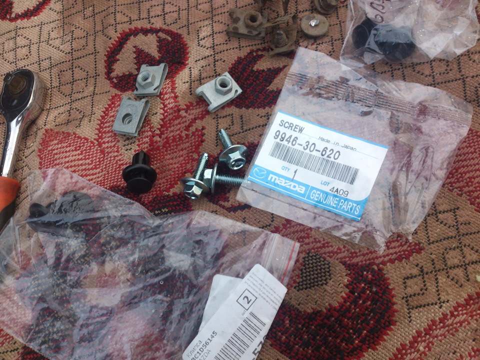 Установка нового бампера mazda 3 — Mazda 3 (1G) BK, 2 л, 2007 года ...