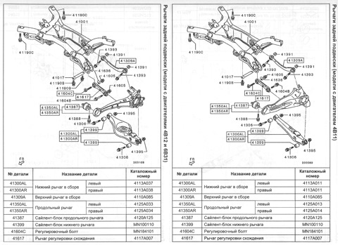 4113A037 РЫЧАГ НЕЗАВИСИМОЙ ПОДВЕСКИ КОЛЕСА, ПОДВЕСКА КОЛЕСА Mitsubishi ...