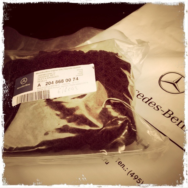 Сетка в багажник — Mercedes-Benz C-Class (W204), 1,8 л, 2011 года ...