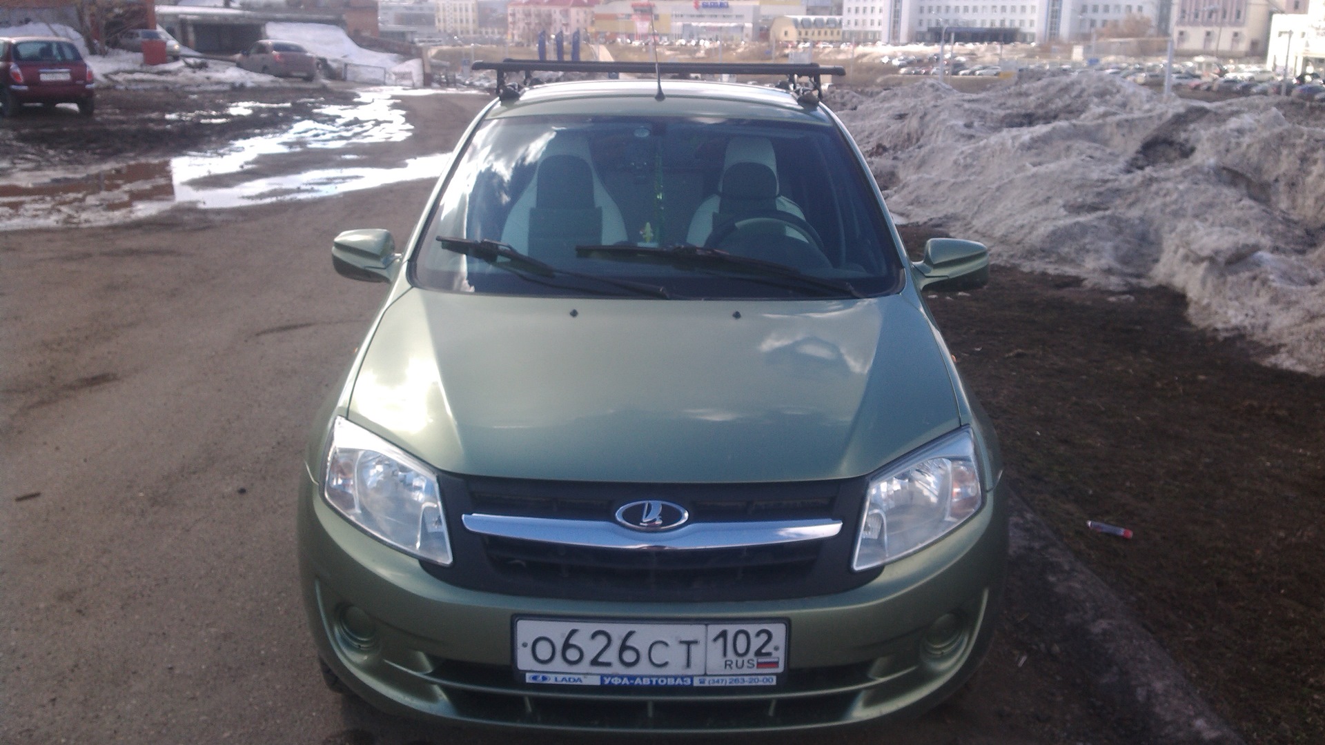 Lada Гранта (1G) 1.6 бензиновый 2013 | колумбийская зелень 322 на DRIVE2