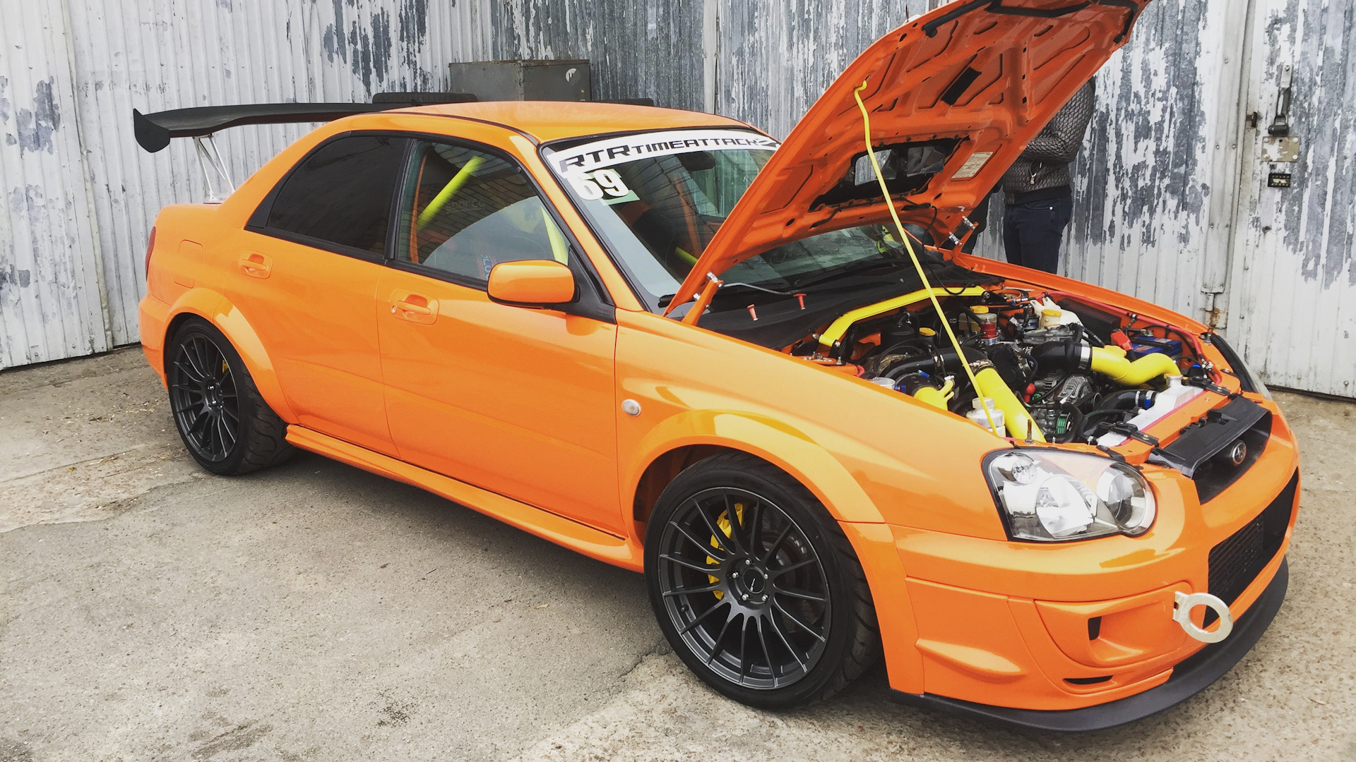 Subaru Impreza WRX STI (GD) 2.5 бензиновый 2004 | orange 500hp Time ...
