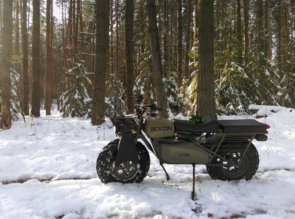 Первый снег. — Rokon Scout 2х2, 0,5 л, 2012 года | покатушки | DRIVE2